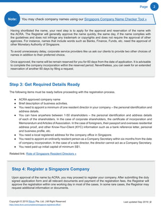 How to Register a Company in Singapore in 10 Simple Steps | PDF