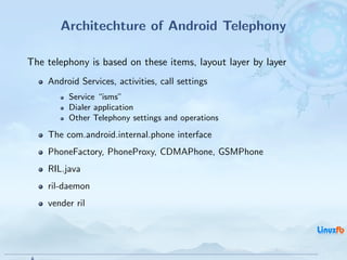 RIL and Android Telephony | PDF