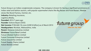 Reliance- Future group analysis | PDF