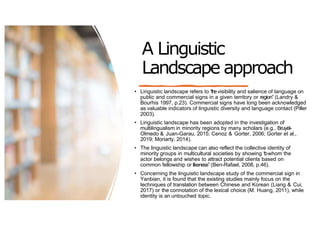 Bilingualism and identity of Korean ethnicity in Yanbian Prefecture ...