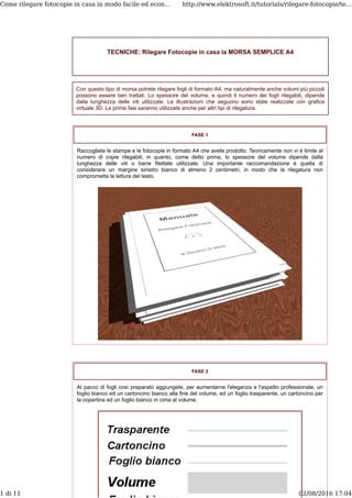 Manuale completo di rilegatura libri fai da te | PDF