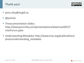 Riley Understanding Metadata: Looking Forward | PDF