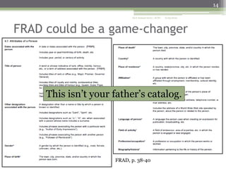 Implementing (Parts of) FRAD in a FRBR-based Discovery System | PPT