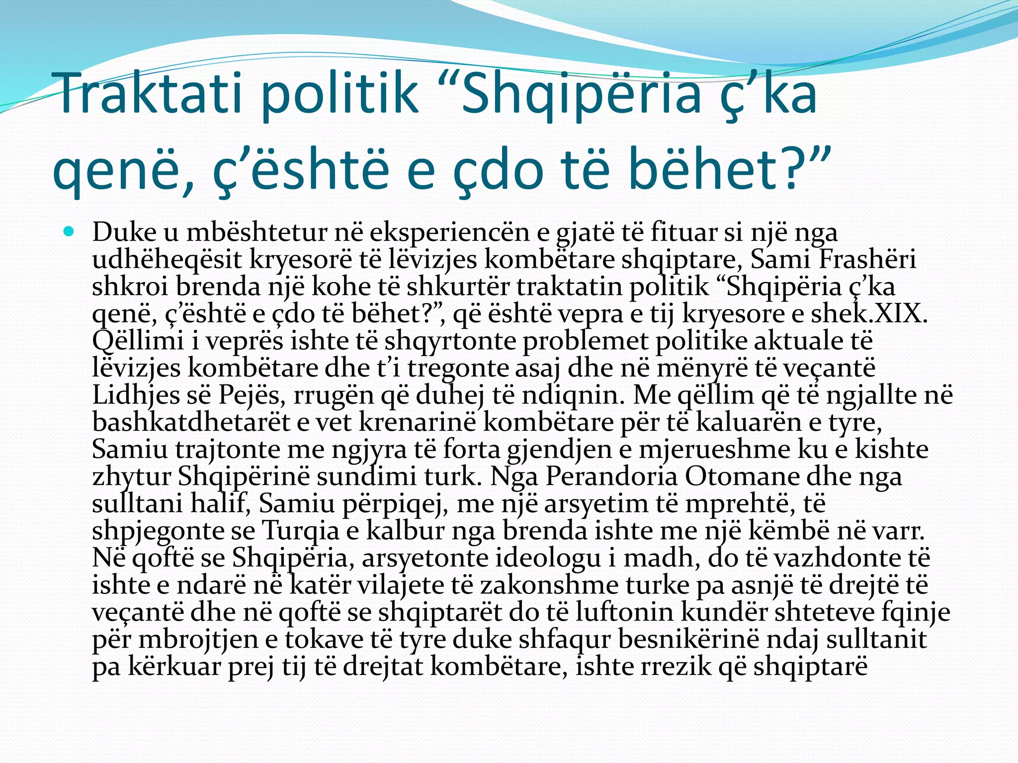 Rilindja kombetare shqiptare (1831 1912) | PPTX