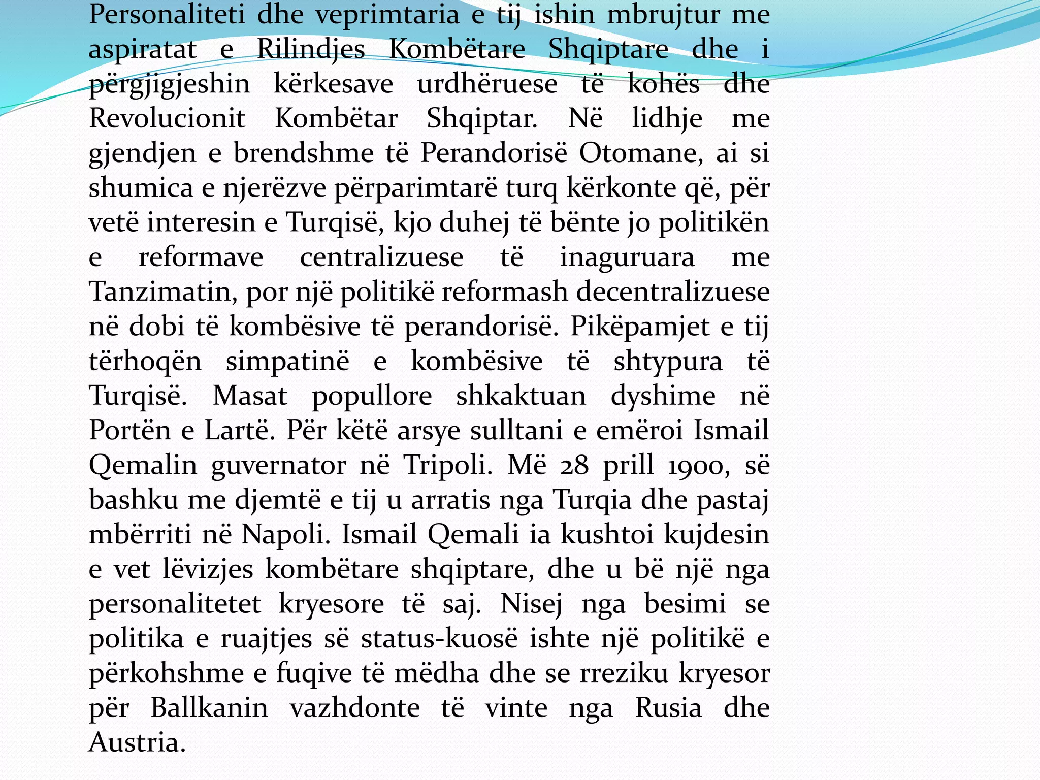Rilindja kombetare shqiptare (1831 1912) | PPTX
