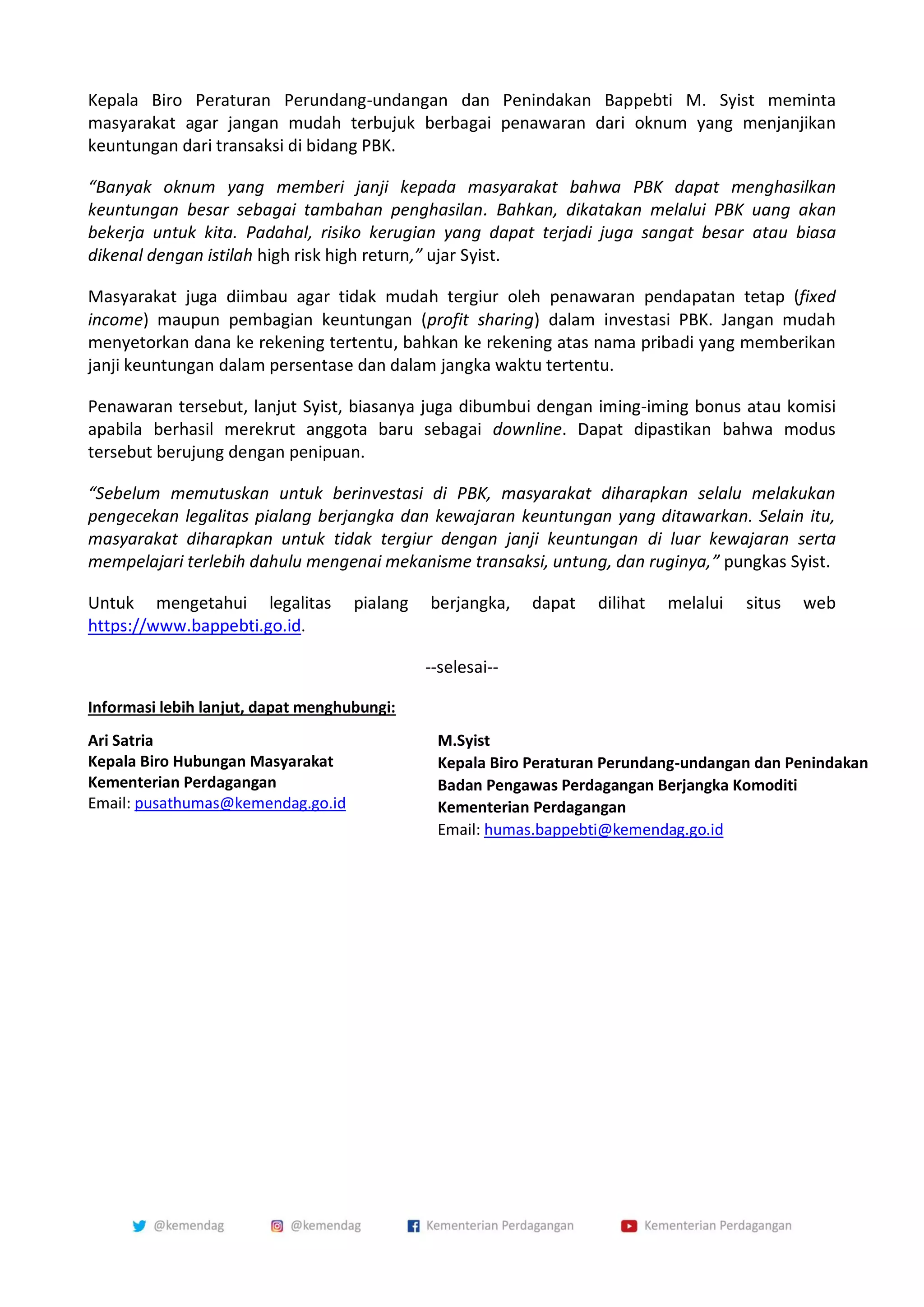 Rilis pemblokiran domain | PDF