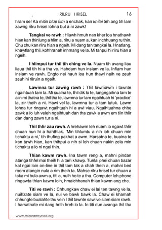 Rilru Hrisêl by Dr. Lalhrekima | PDF