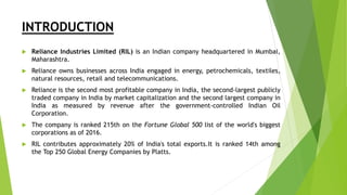 RELIANCE | PPTX