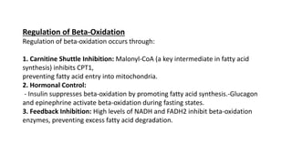 Beta Oxidation of Palmitic acid(fatty acids) with its energetics and ...
