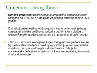 Rim - skulptura i slikarstvo | PPT