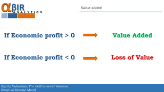 Basic Idea of Residual Income | PPTX