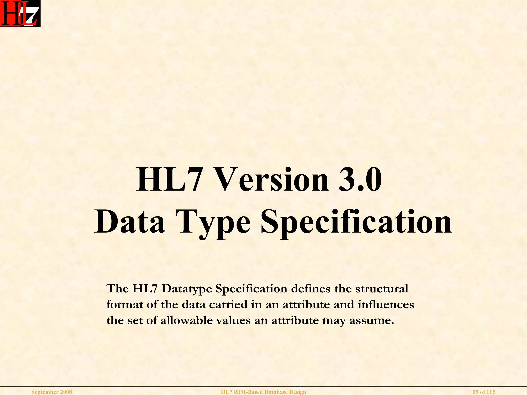 Rim Based Relational Database Design Tutorial September 2008 | PPT