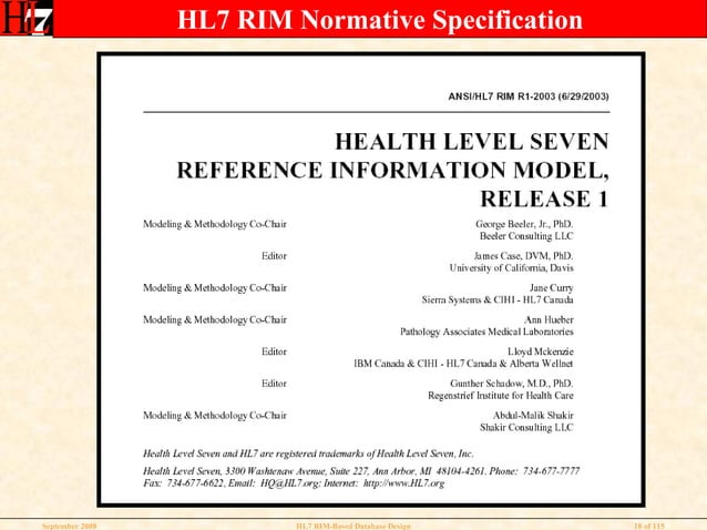 Rim Based Relational Database Design Tutorial September 2008 Ppt