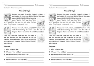 Rima and Diya Story | DOCX