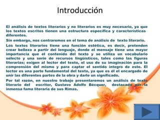 Rima lii de gustavo adolfo bécquer | PPT