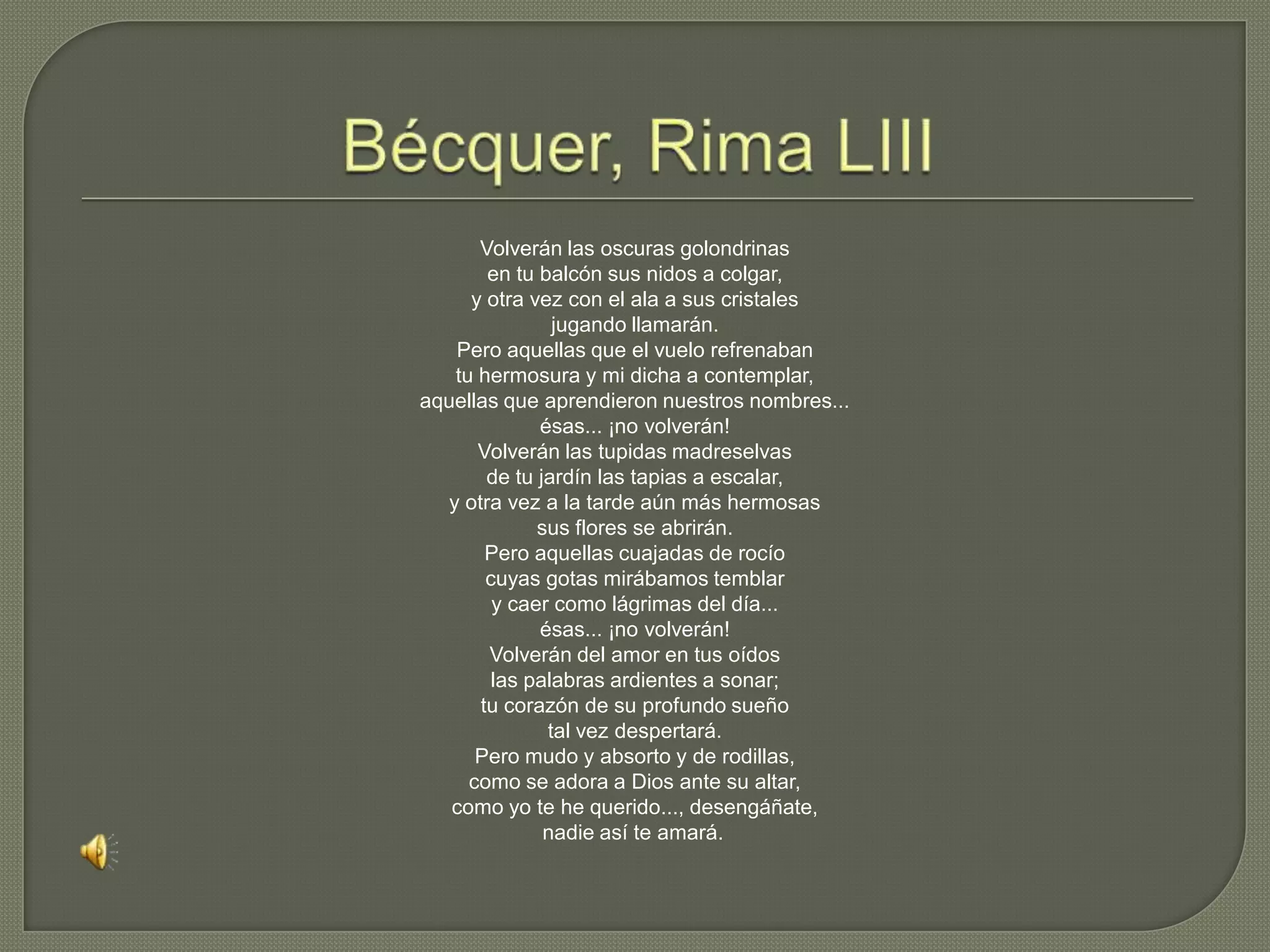 Rima liii de bécquer power point | PPTX