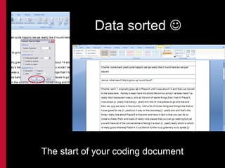 Working with Word for Qualitative Data Analysis | PPT