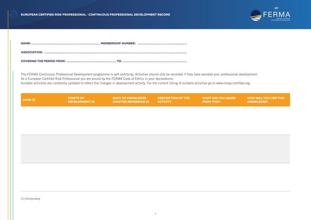 rimap Continuous Professional Development | PPT