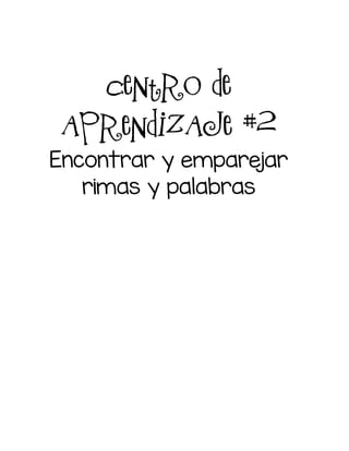 Rimas Niños Cortar Pegar.pdf rimas fonemos | PDF