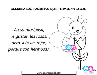 Cuaderno MIS LECTURAS DE RIMAS PARA PRACTICAR - Imagenes Educativas
