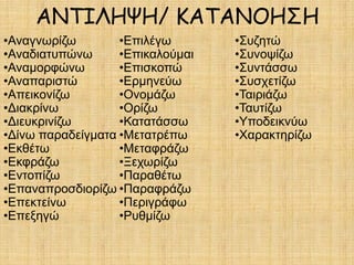Ρήματα_Bloom | PDF