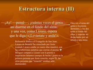 Rima VII: del salón en el ángulo oscuro... | PPT