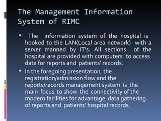 Rimc MIS | PPT