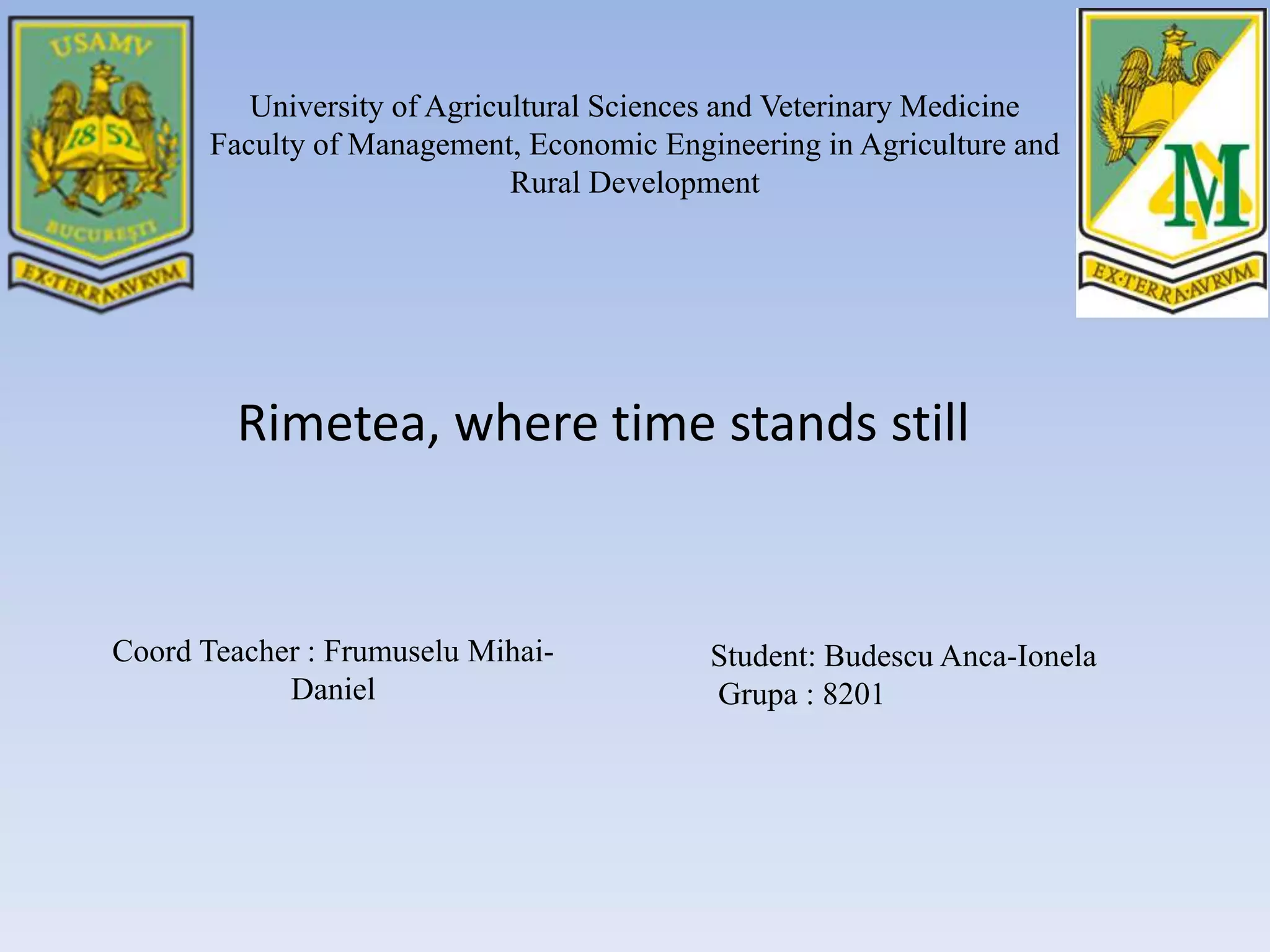 Rimetea anca | PPT
