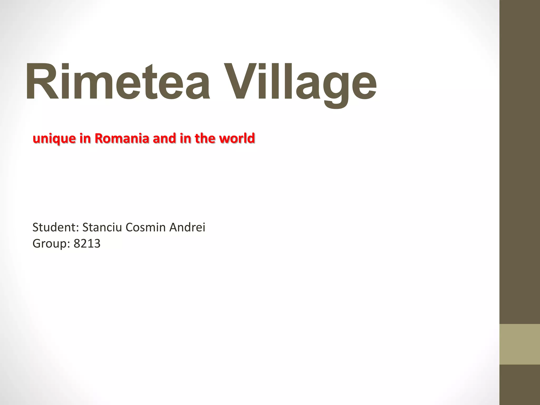 Rimetea village | PPT