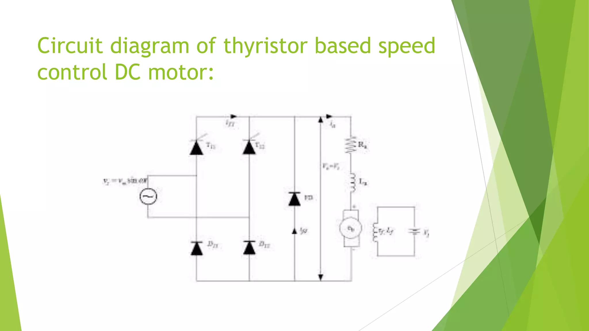 Thyristor Based Motor Speed Control System Pptx