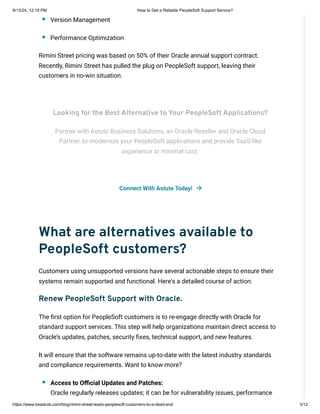 Rimini Street Leads PeopleSoft Customers to a Dead End- A Critical ...