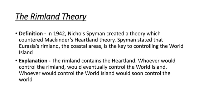 Rim-land heartland theory | PPTX