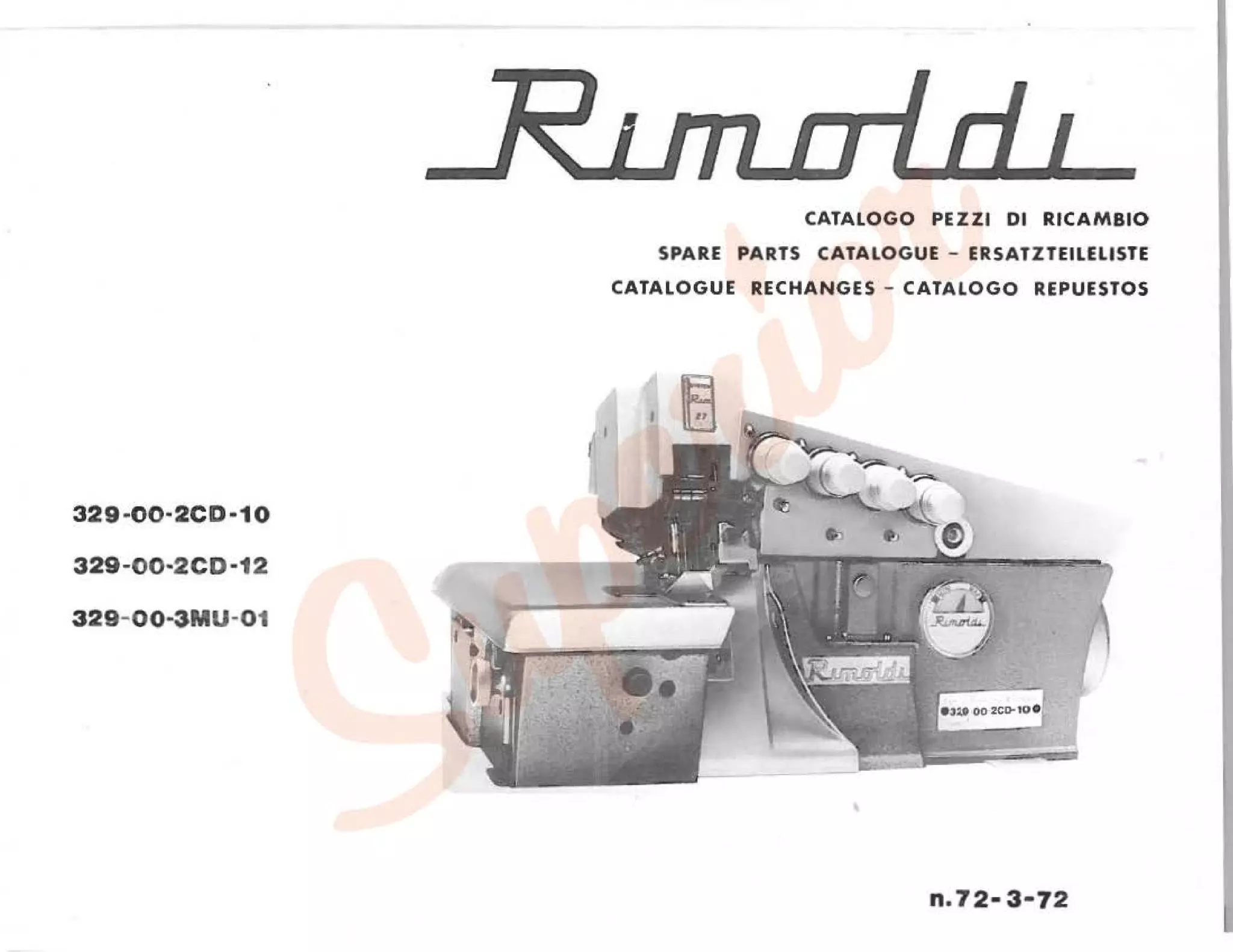 Manual Rimoldi 329 00 2cd 10 12 329 00 3mu 01 Pdf