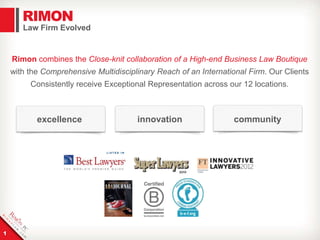 Rimon - Law Firm Evolved - Alternative Law Firm | PPT