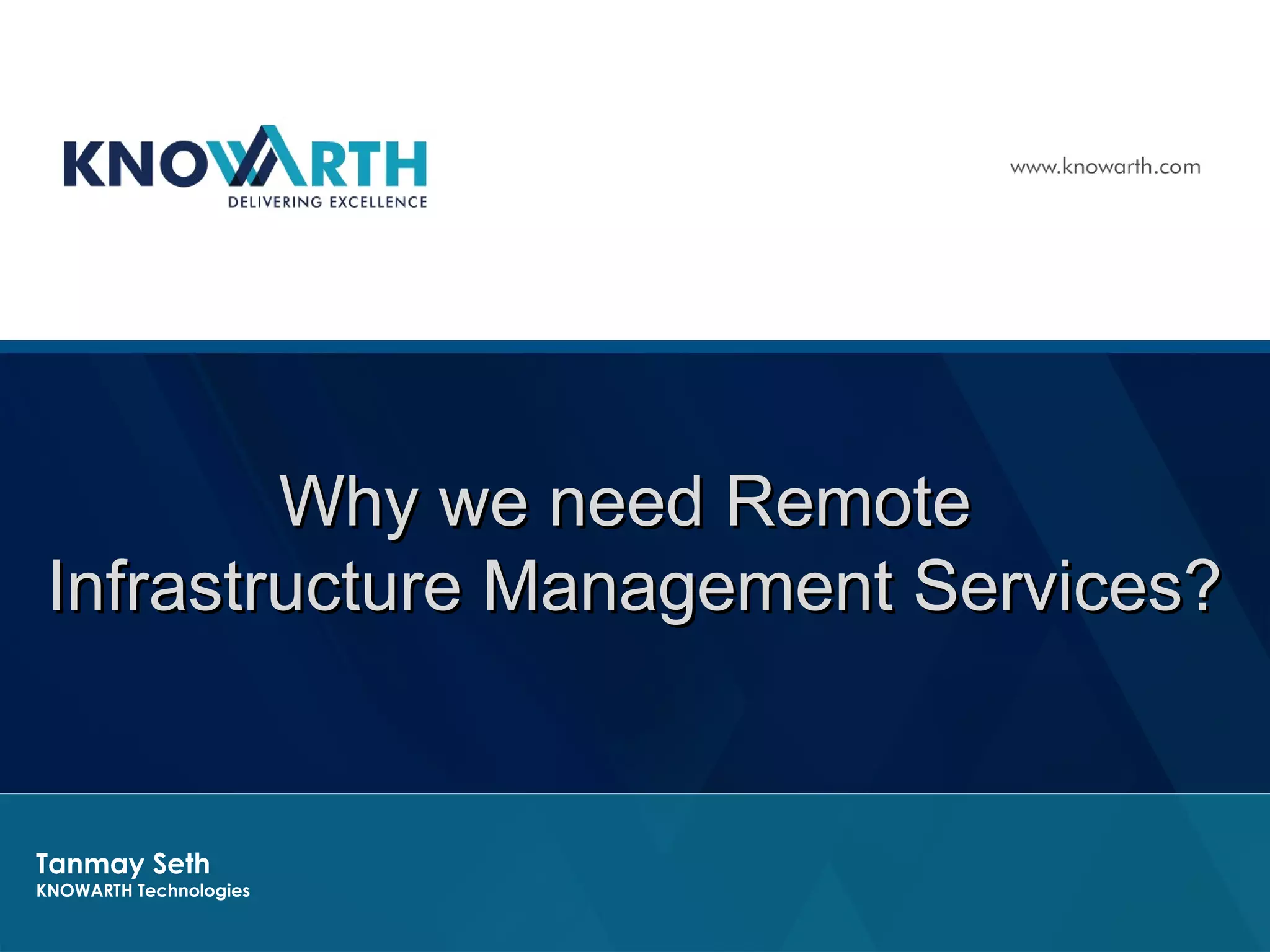 Remote Infrastructure Management Services (RIMS) | PPT