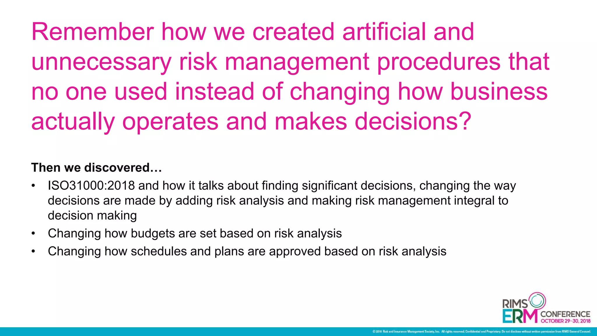 RIMS ERM 2018 presentation by Alex Sidorenko | PPTX
