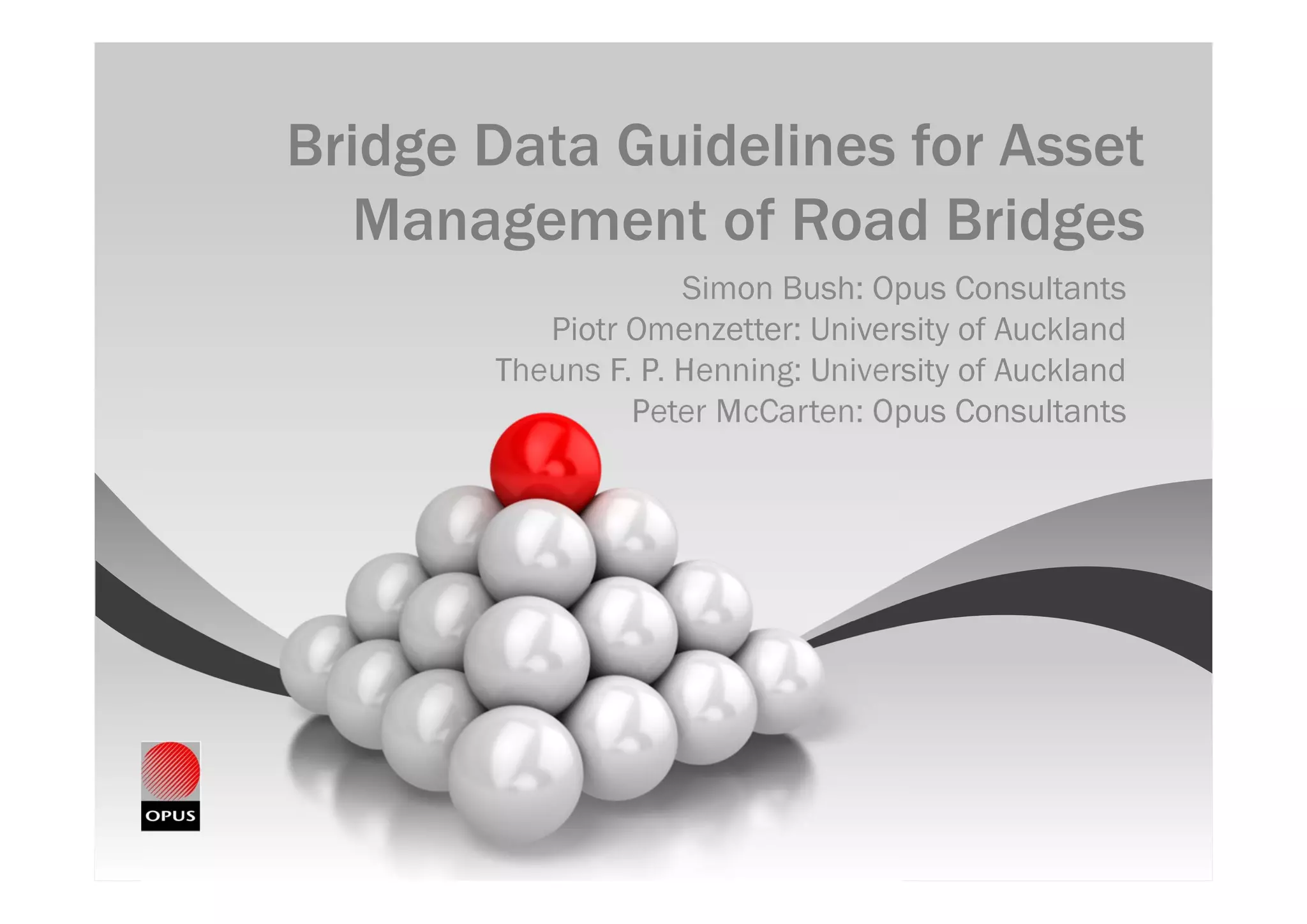 RIMS Update - Bridge Data Guidelines for Asset Management of Road ...