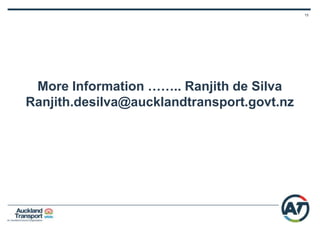 Auckland Transport Database Operations Manual | PPTX