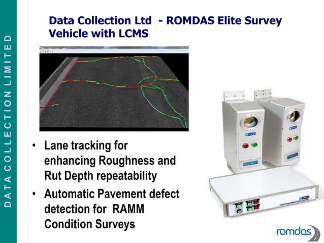 ROMDAS Elite Survey Vehicle with Laser Crack Measurement System | PPTX