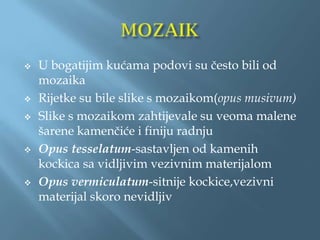 Rimska kuća(Domus) | PPTX