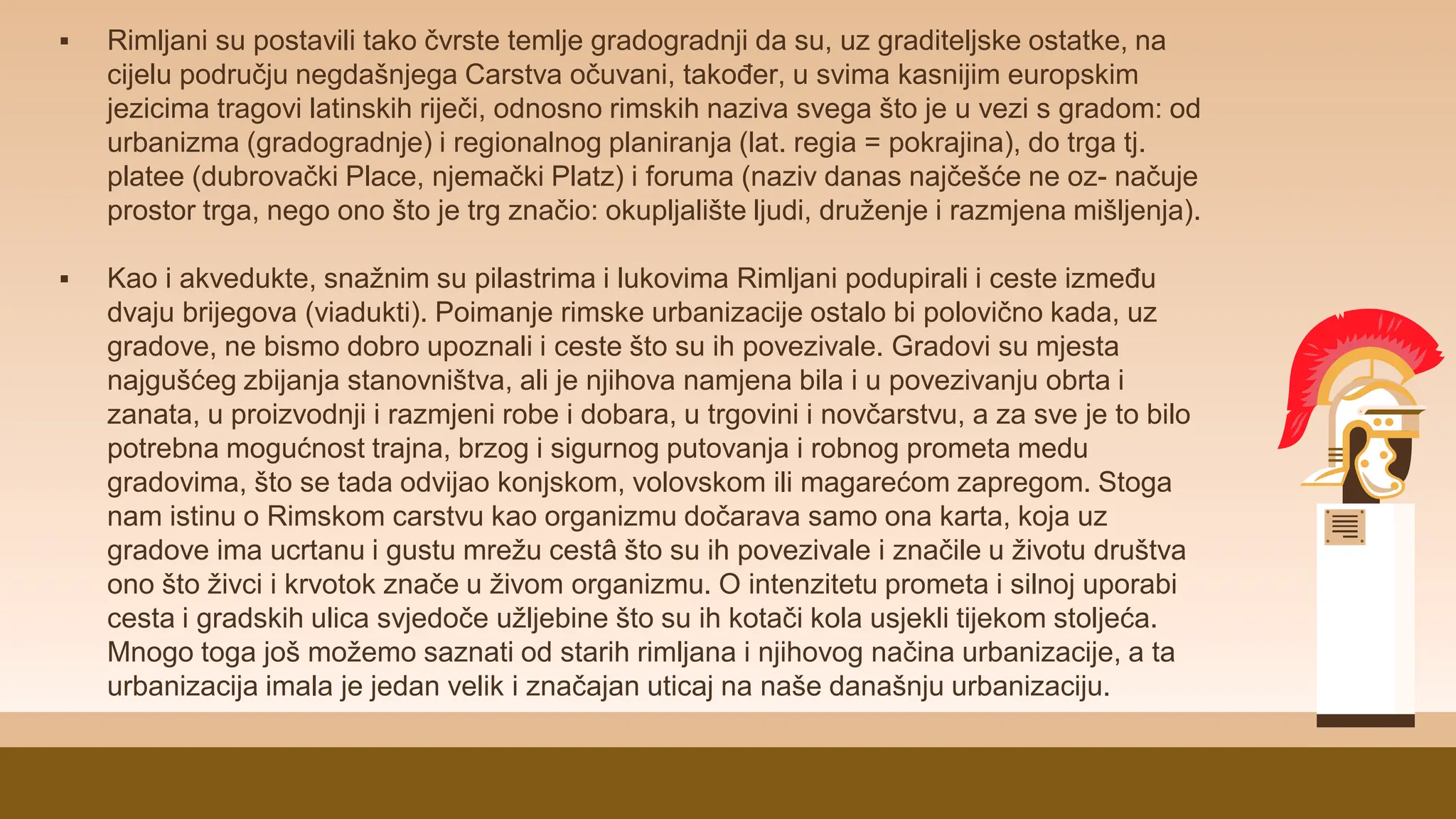 Rimska urbanizacija europe i kultura rimske civilizacije | PPTX