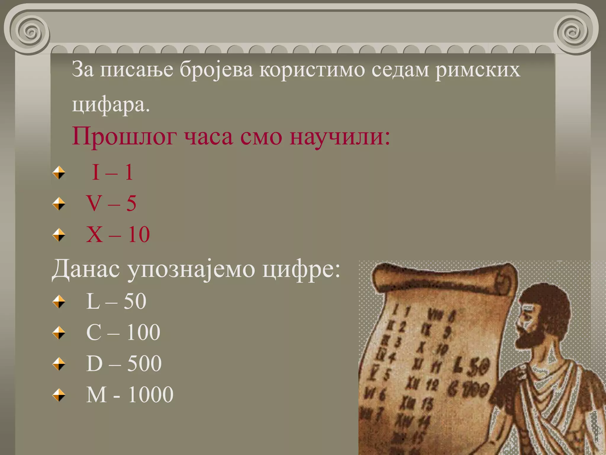 Rimske cifre | PPT