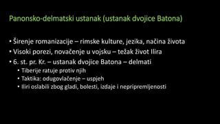 Rimske provincije na tlu današnje hrvatske | PPTX