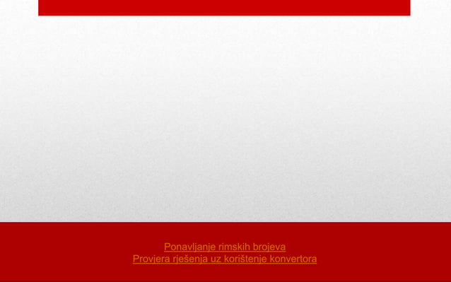Rimski brojevi | PPTX