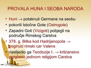 Rimsko carstvo na prijelazu | PPT