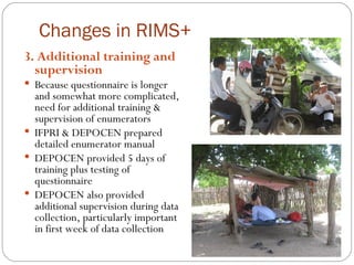 RIMS+ surveys: A tool for project design and evaluation | PPT
