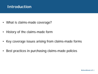 Avoiding the Minefields of Claims-Made Insurance Policies | PDF | Motor ...