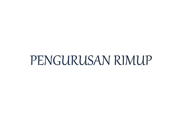 Rimup power point | PPTX