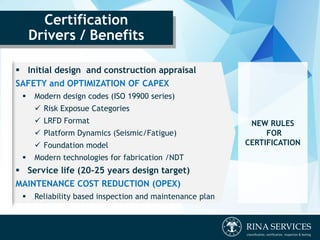 RINA approach to the offshore | PDF