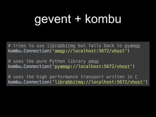 Работаем с RabbitMQ в Python используя kombu + gevent. (Rinat khabibiev) | PDF | Computer ...